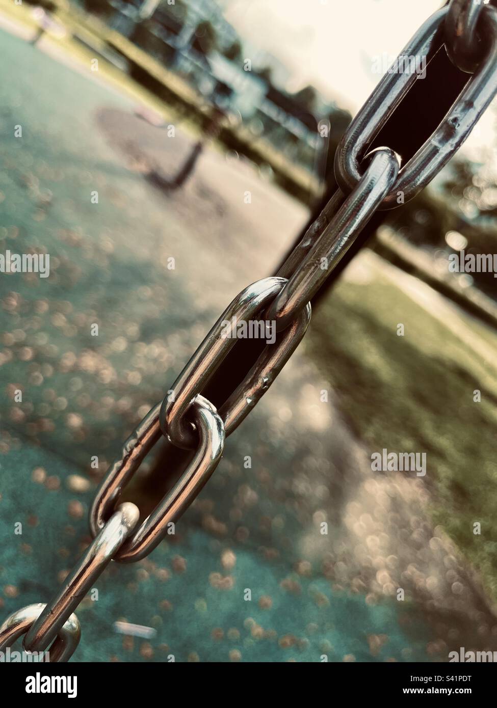 Playground chain hi-res stock photography and images - Alamy