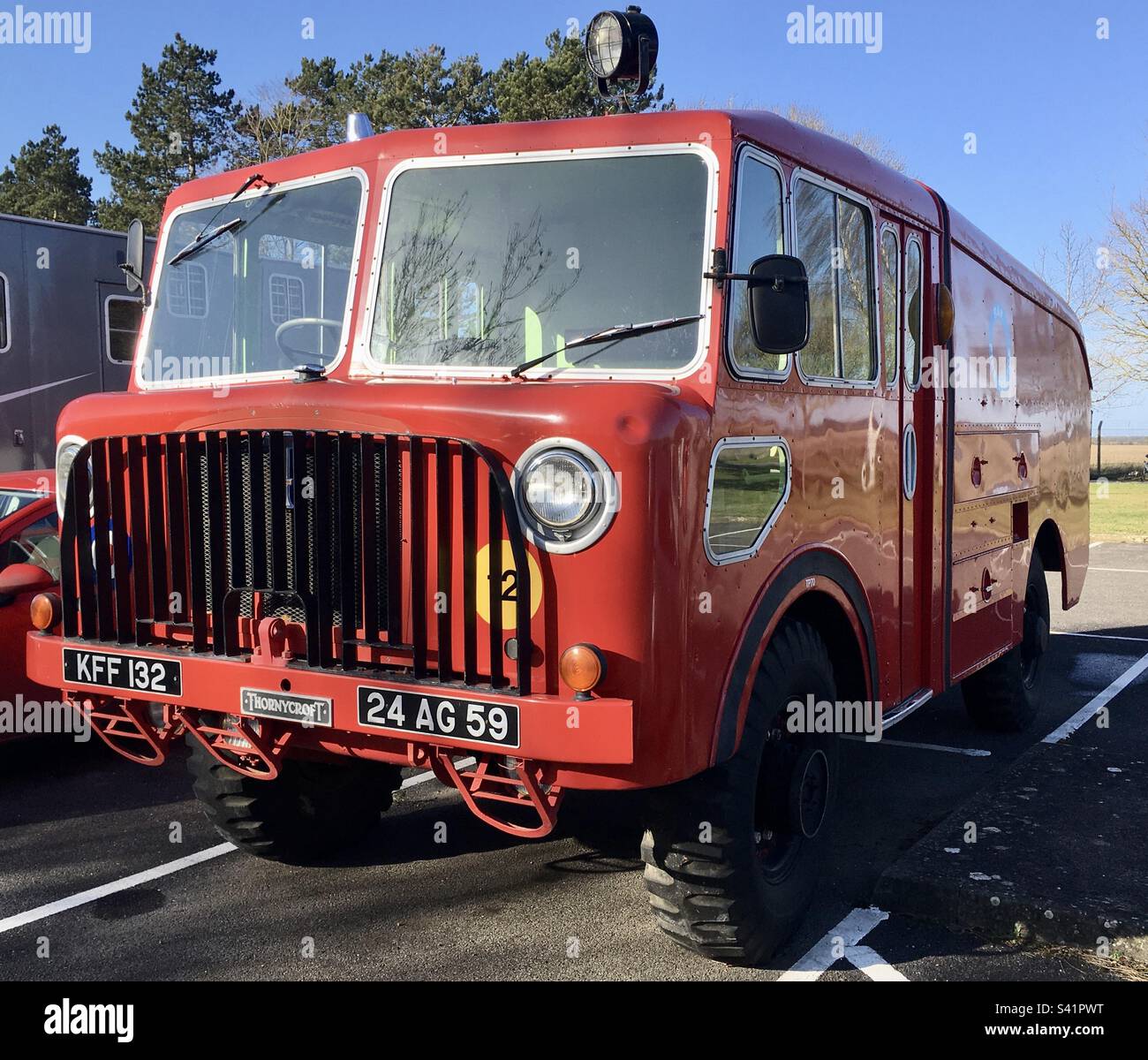Classic Vintage Fire Engine Stock Photo - Alamy