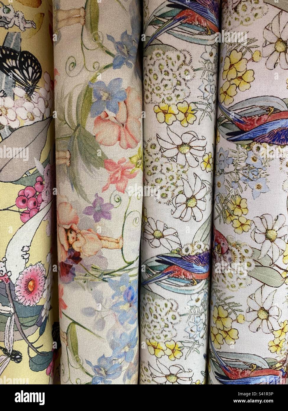 Floral fabrics hi-res stock photography and images - Alamy