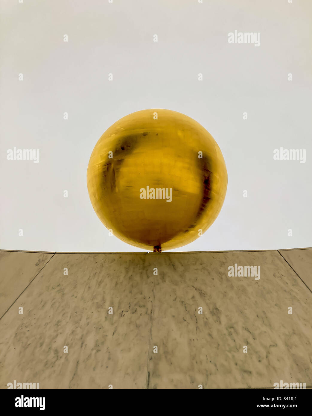 The gold sphere of the Royal Canadian Naval Monument Stock Photo - Alamy