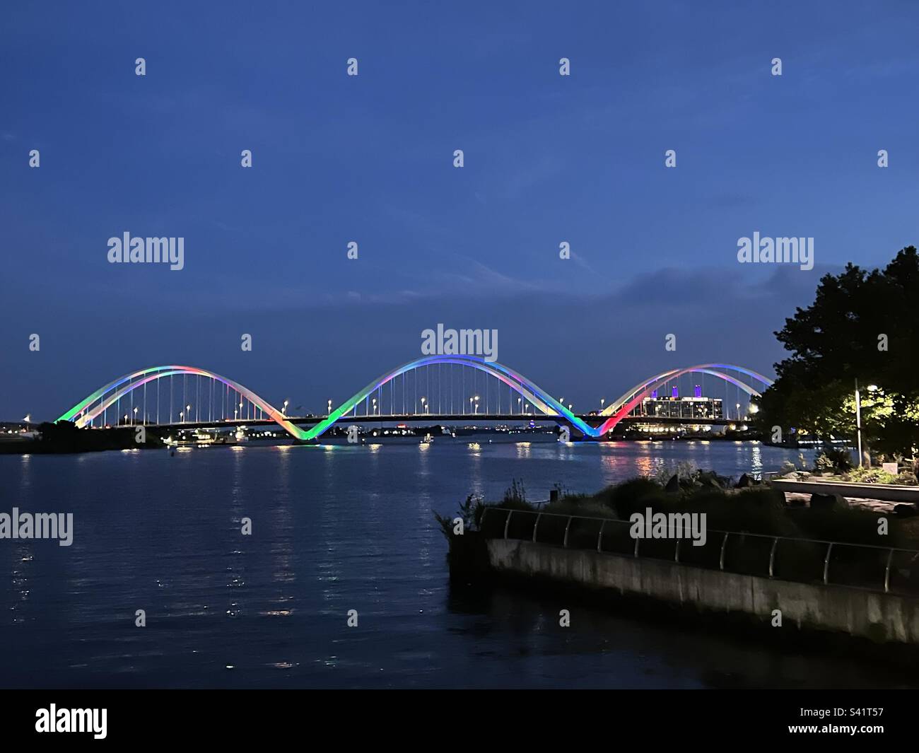 Rainbow bridge lights hi-res stock photography and images - Alamy