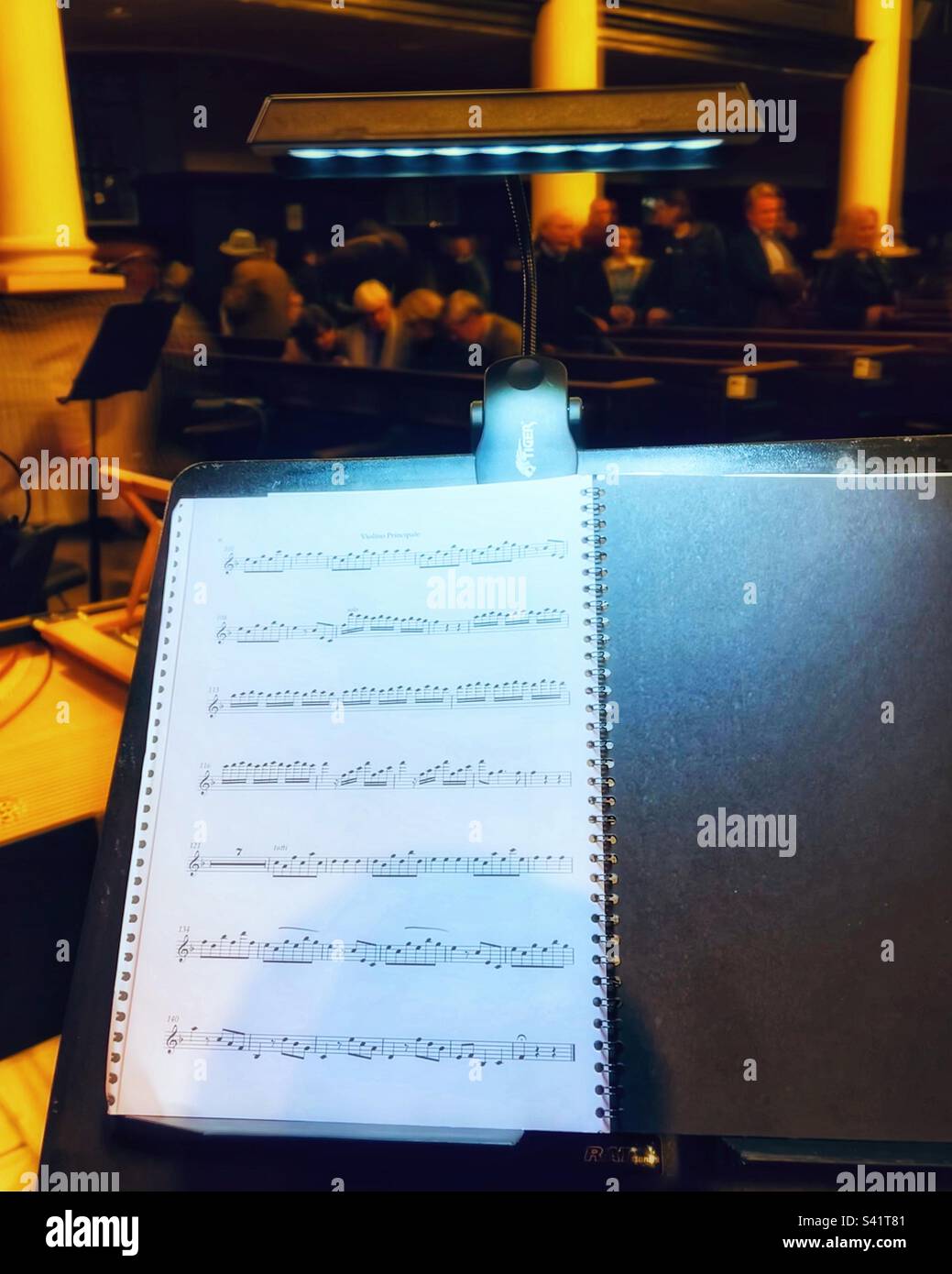 Concert sheet music - classical concert Stock Photo - Alamy