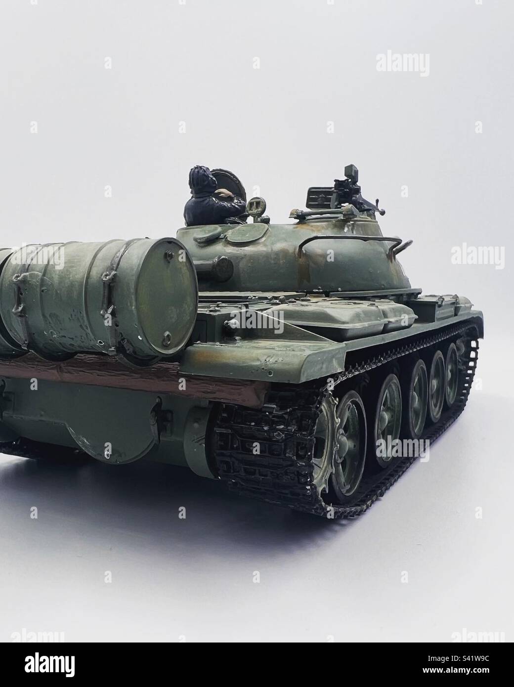 T-62A tank as a 1:35 scale model Stock Photo - Alamy