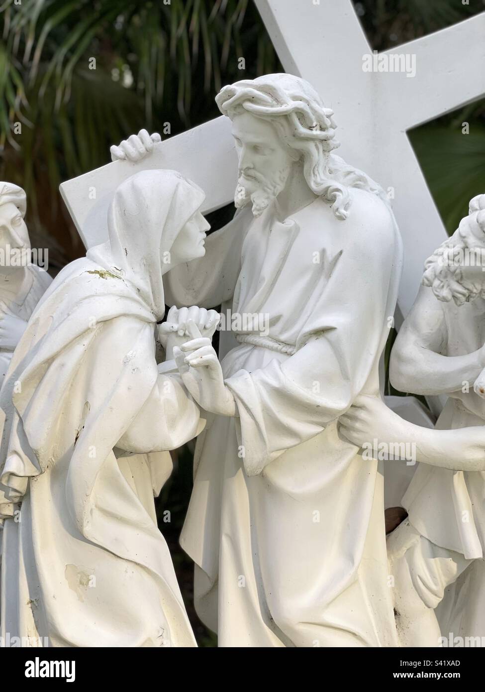 Portrait, Stations of the Cross, 4th station, Jesus meets his Mother ... Portrait, Stations of the Cross, 4th station, Jesus meets his Mother ...