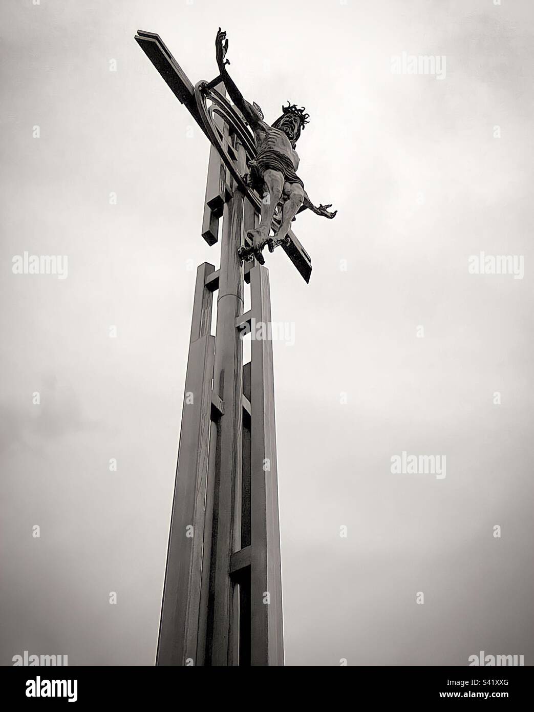 Jesus white cross hi-res stock photography and images - Alamy