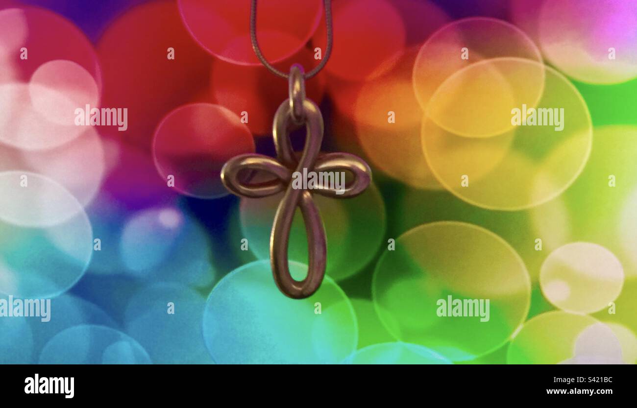 Rainbow cross hi-res stock photography and images - Alamy