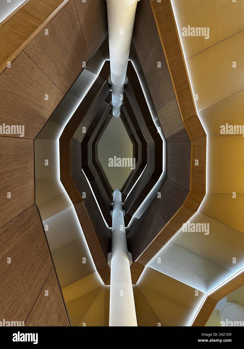 Abstract view of staircase Stock Photo - Alamy