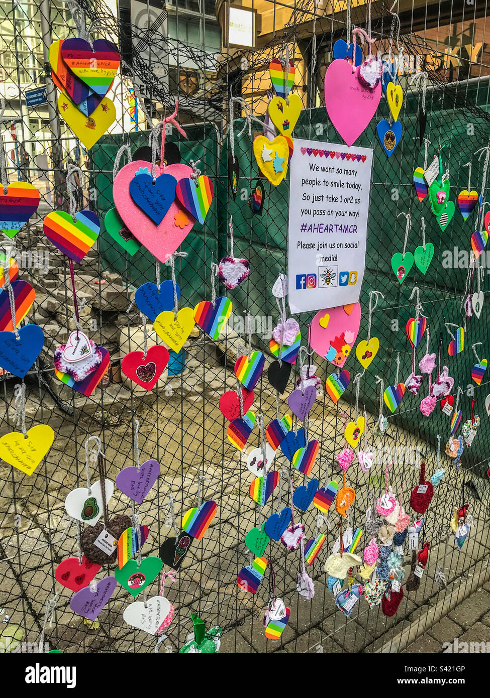 A heart for Manchester Stock Photo - Alamy