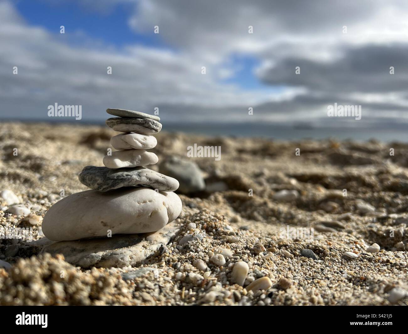 Pebble tower beach hi-res stock photography and images - Alamy