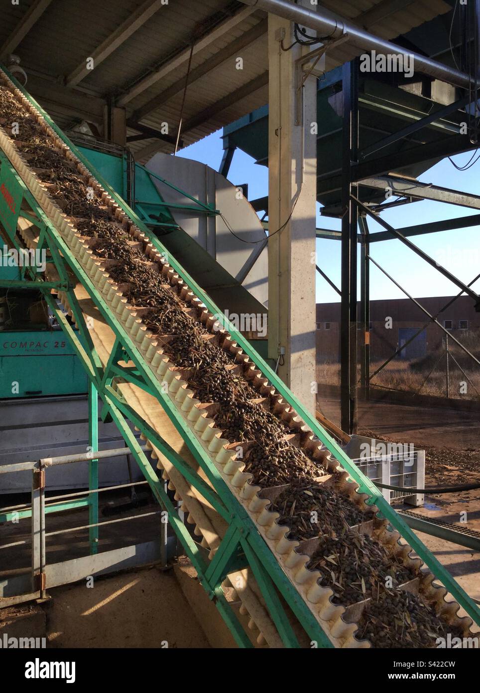 Olive milling machine, Catalonia, Spain Stock Photo - Alamy