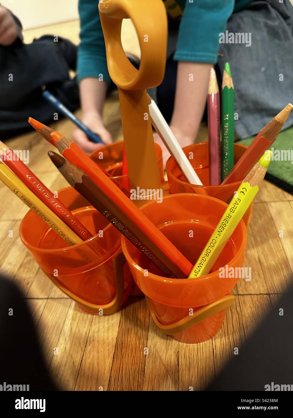 A Four Year Old And Their Colored Pencils Stock Photo Alamy A Four Year Old And Their Colored Pencils Stock Photo Alamy