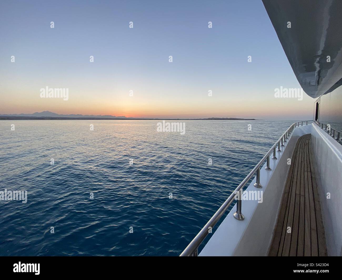 Boat deck sunset hi-res stock photography and images - Alamy