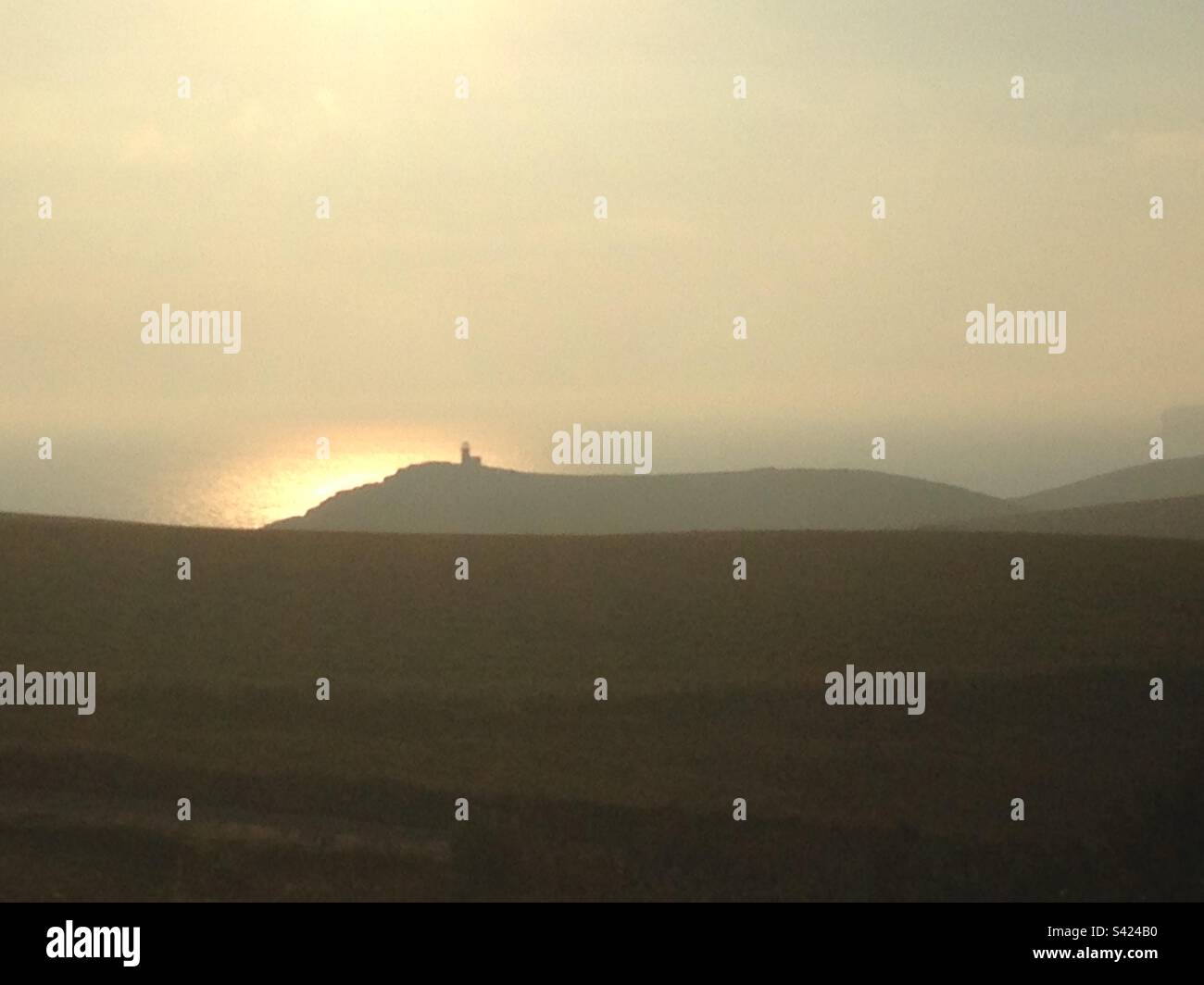 Sunset at beachy head, sussex hi-res stock photography and images - Alamy