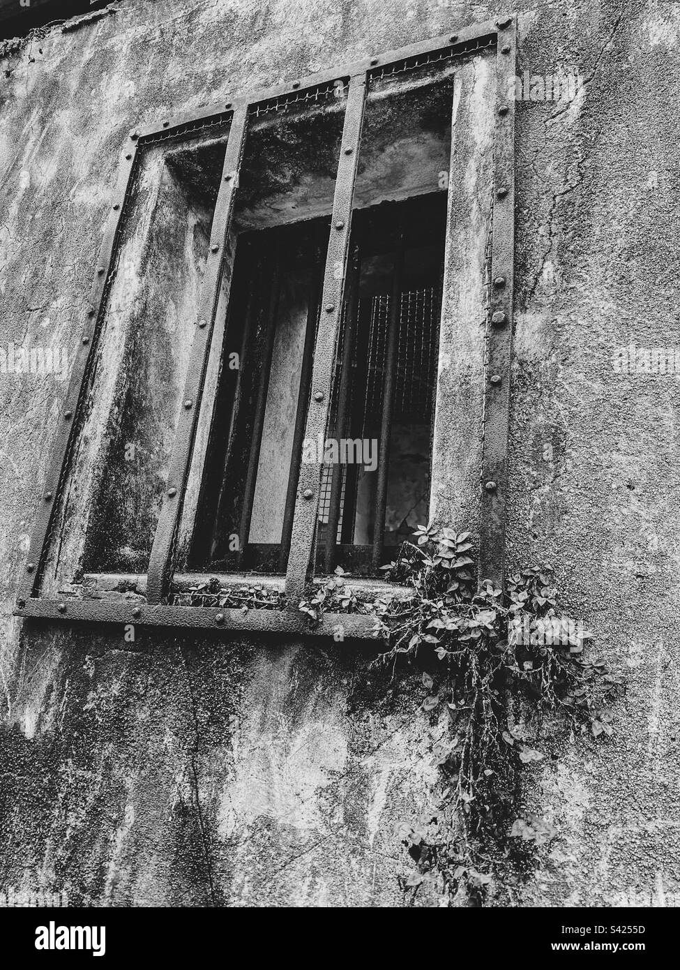 Old jail building Black and White Stock Photos & Images - Alamy