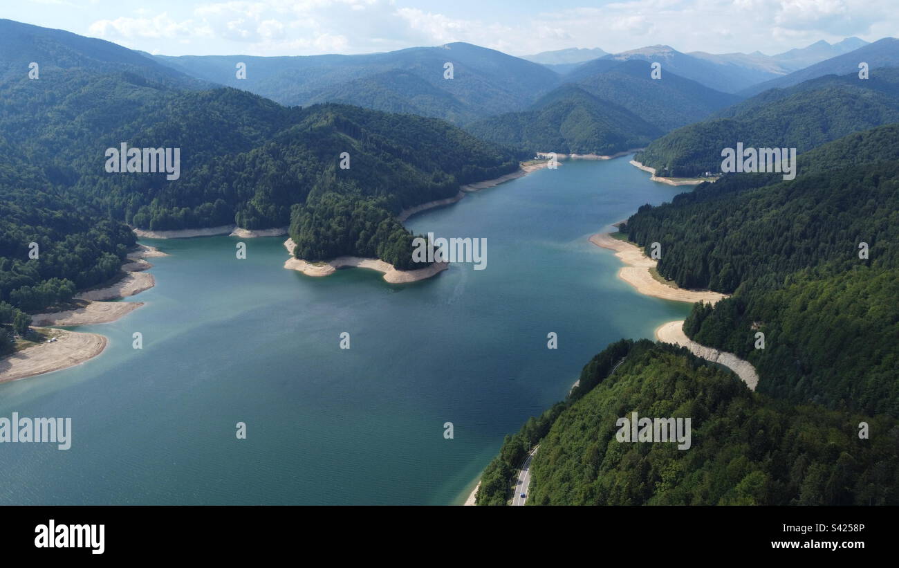 Flying drone over water hi-res stock photography and images - Alamy