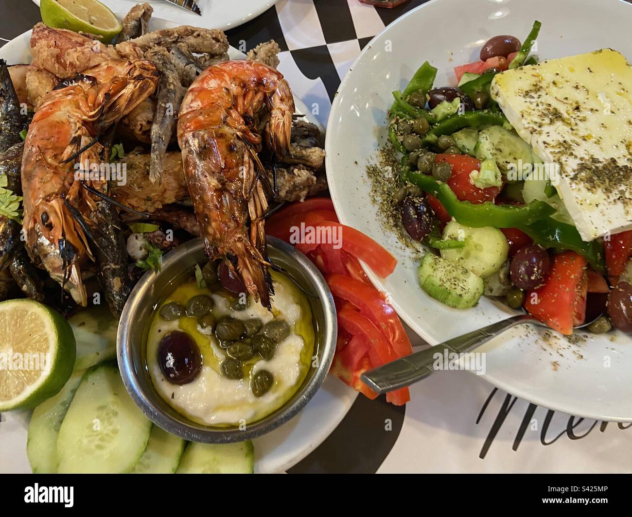 Greek salad athens greece hi-res stock photography and images - Alamy