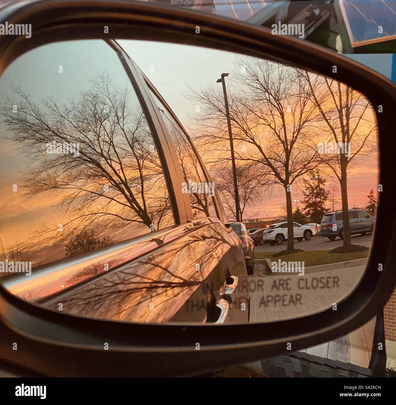 Car mirror reflection hi-res stock photography and images - Alamy