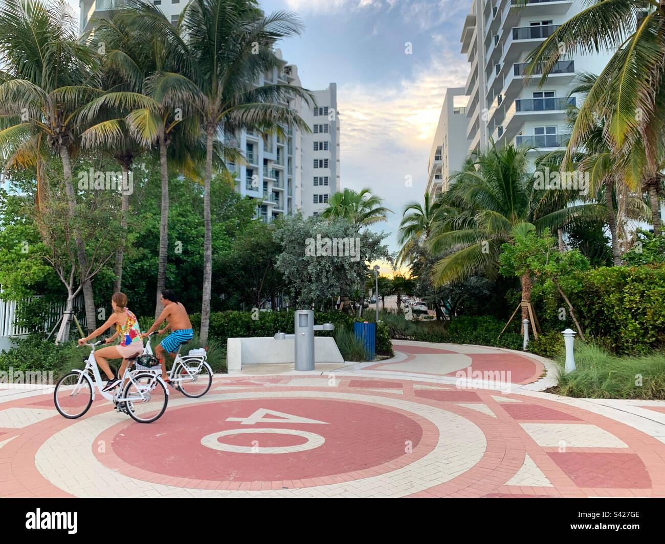 October, 2022, Miami Beach Boardwalk at 40th Street, Miami Beach ...