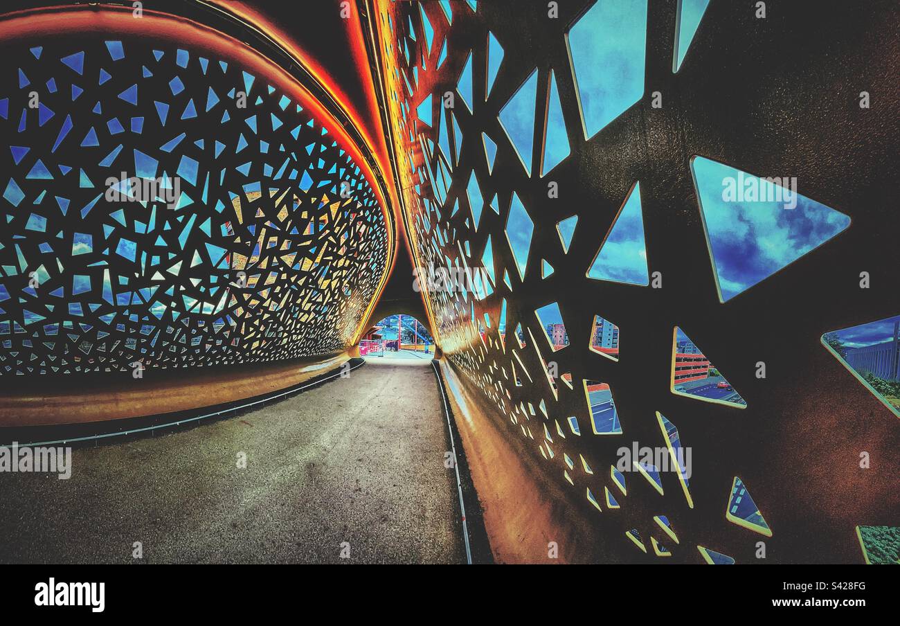 New bridge in Swansea, crossing the mumbles road, to the new arena ...