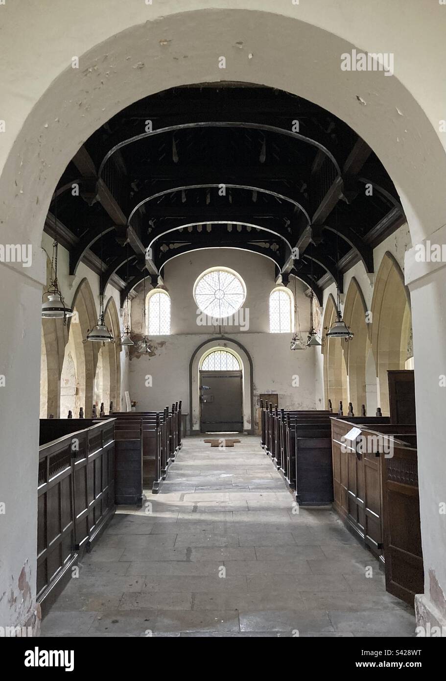 Old empty church hi-res stock photography and images - Alamy