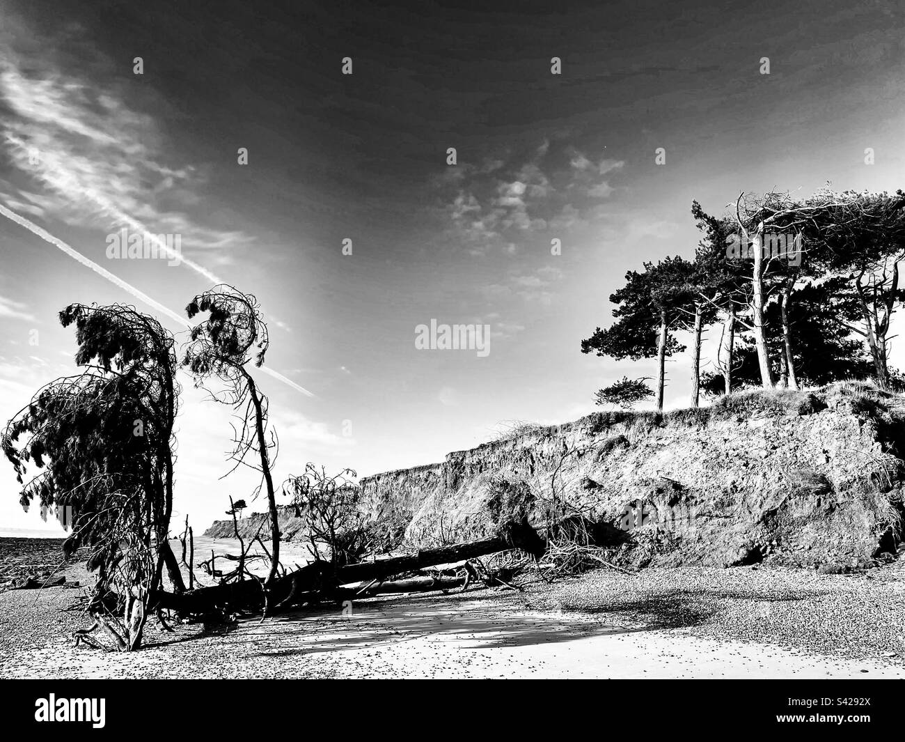 Effects of coastal erosion Stock Photo - Alamy