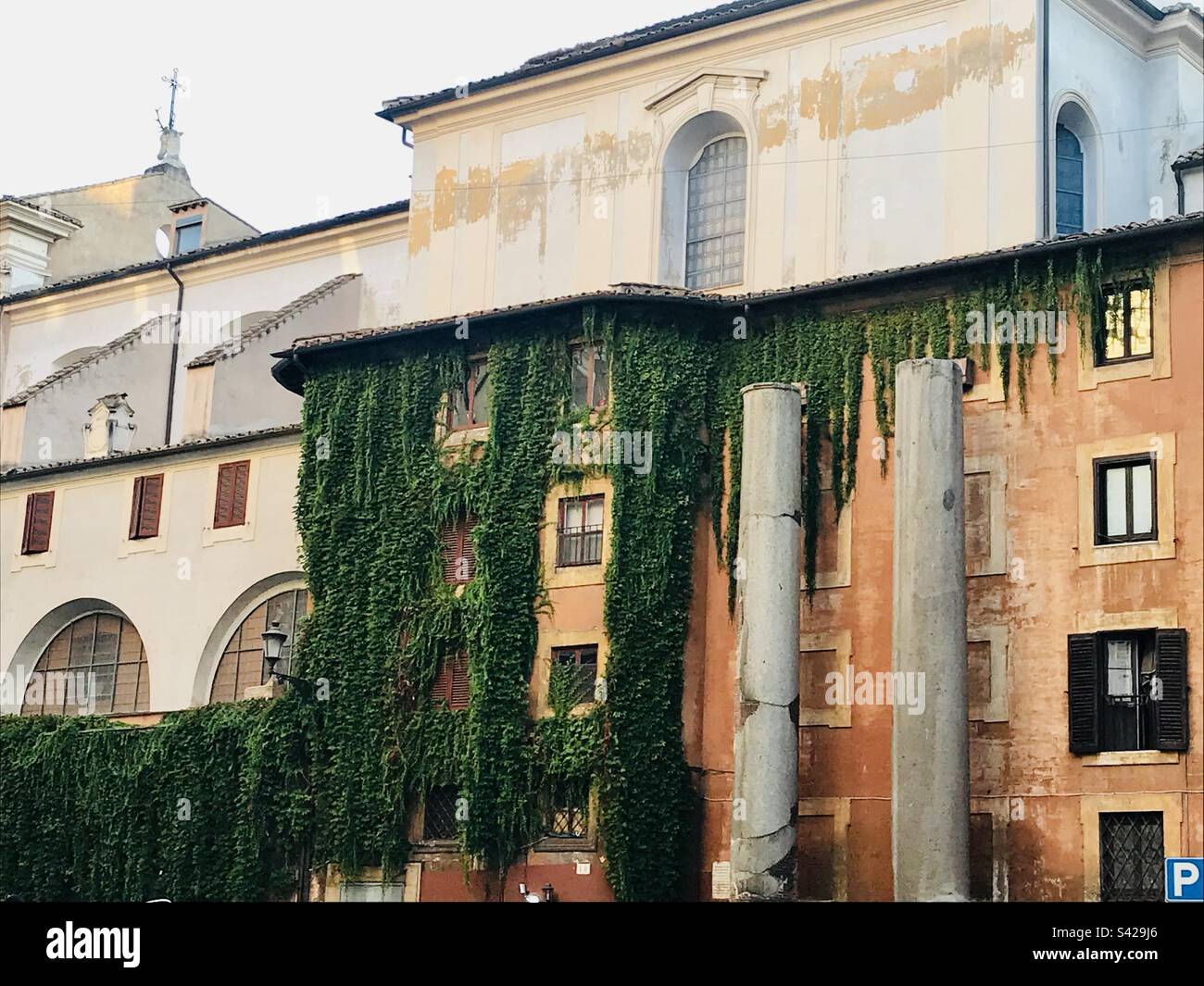 The Sant'Eustachio Roman Catholic titular church in Rome covered in ...