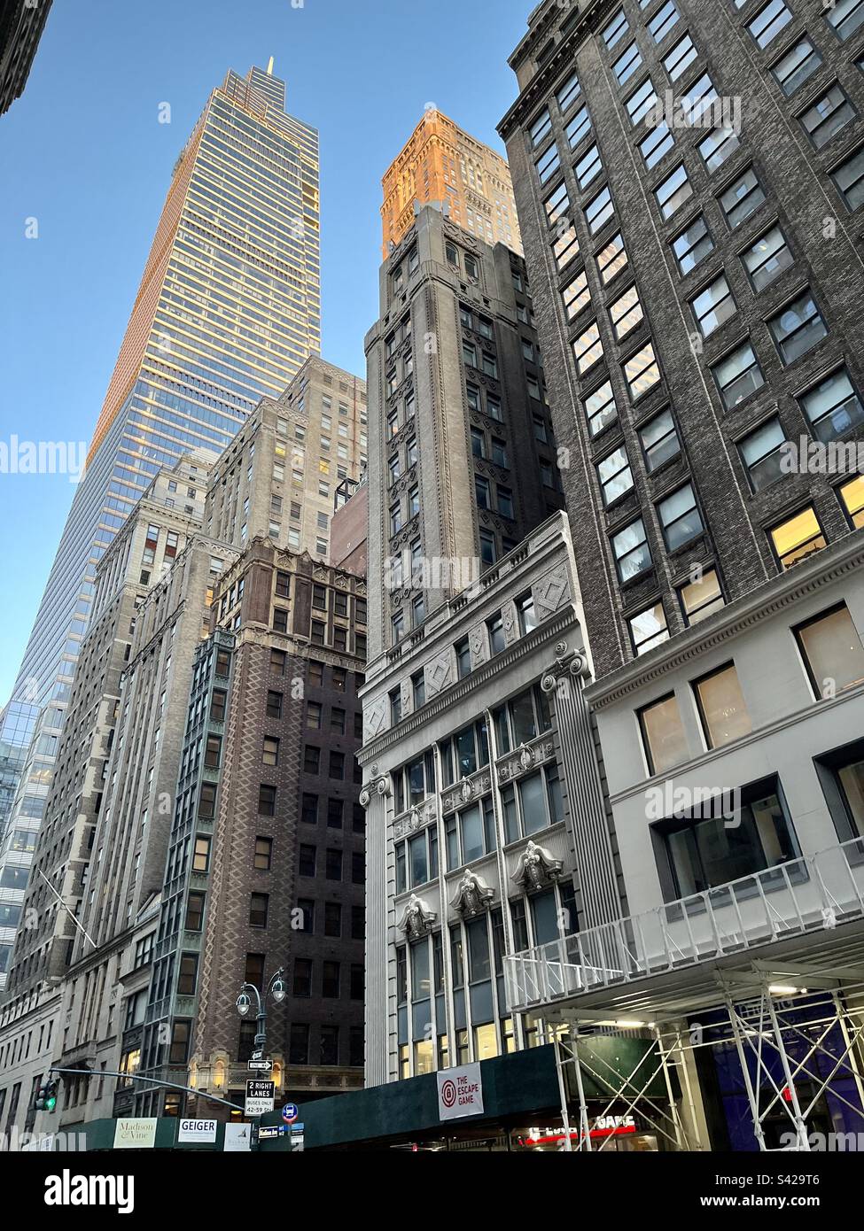 View of New York buildings in the Murray Hill district. Photo taken in ...
