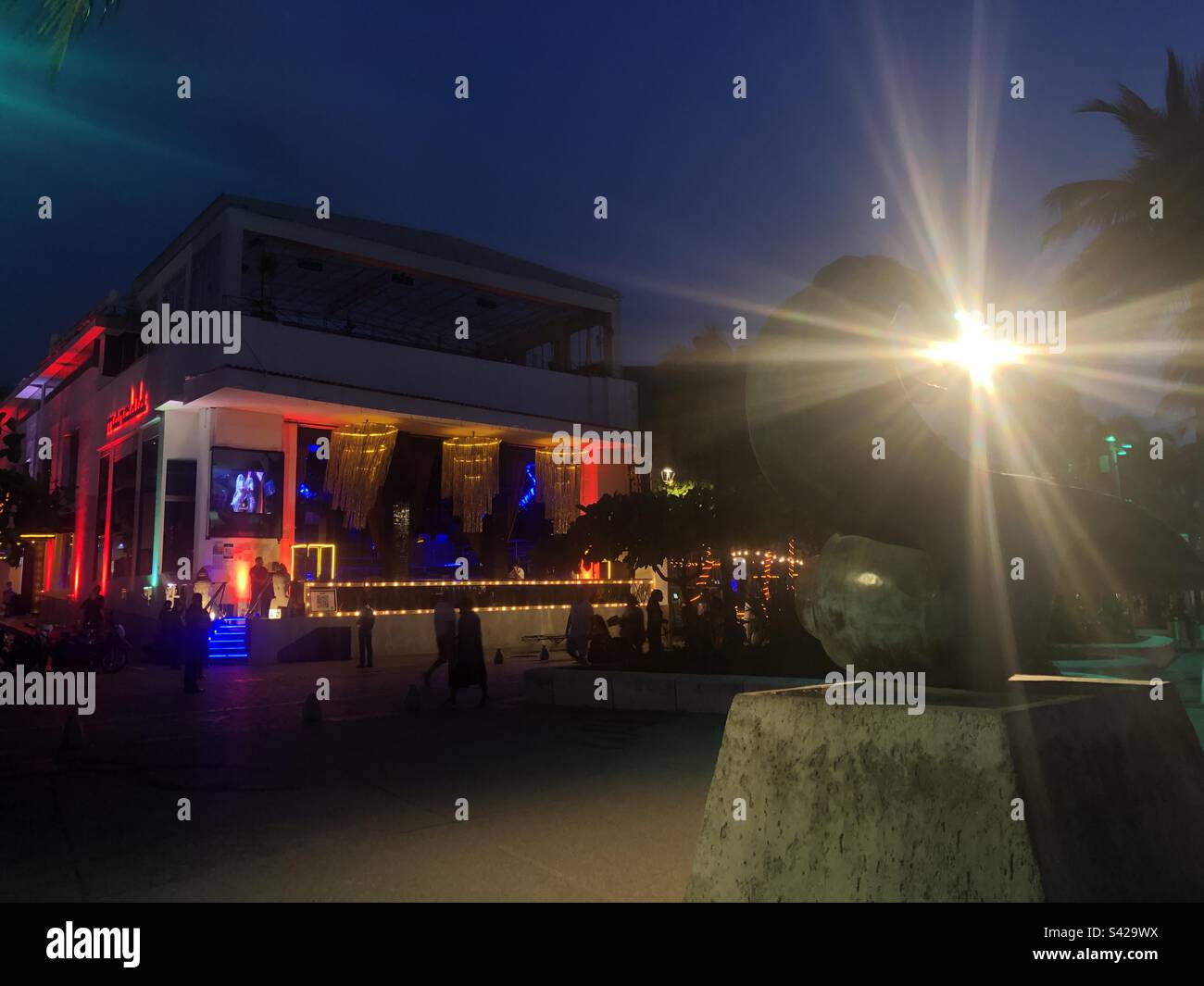 Night vibes in Puerto Vallarta, Mexico Stock Photo - Alamy