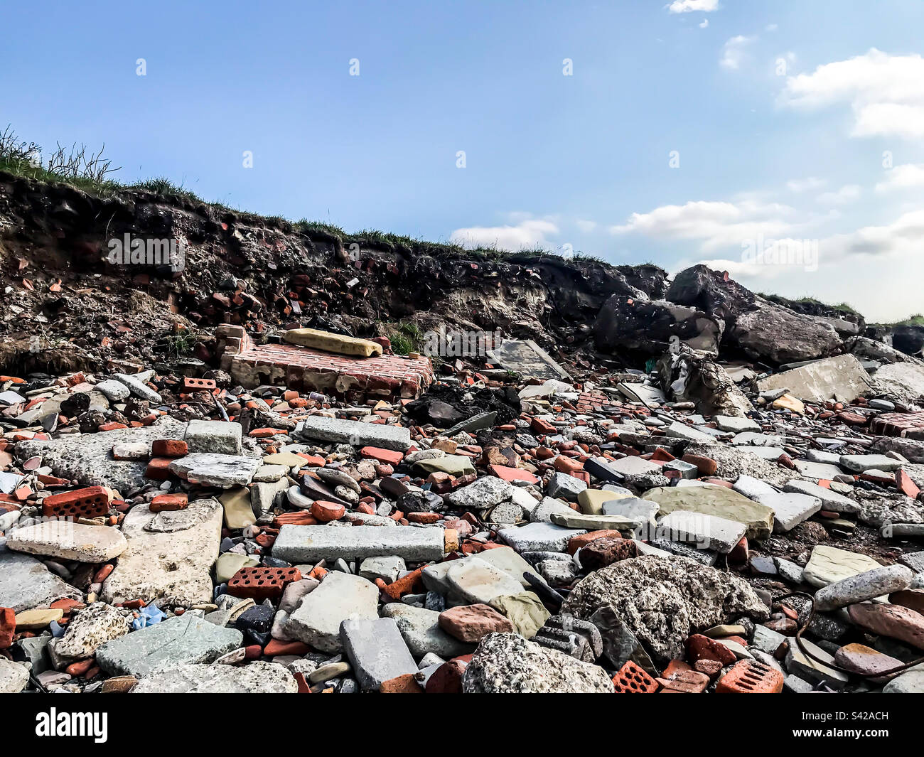 Blitz beach, Crosby Stock Photo - Alamy