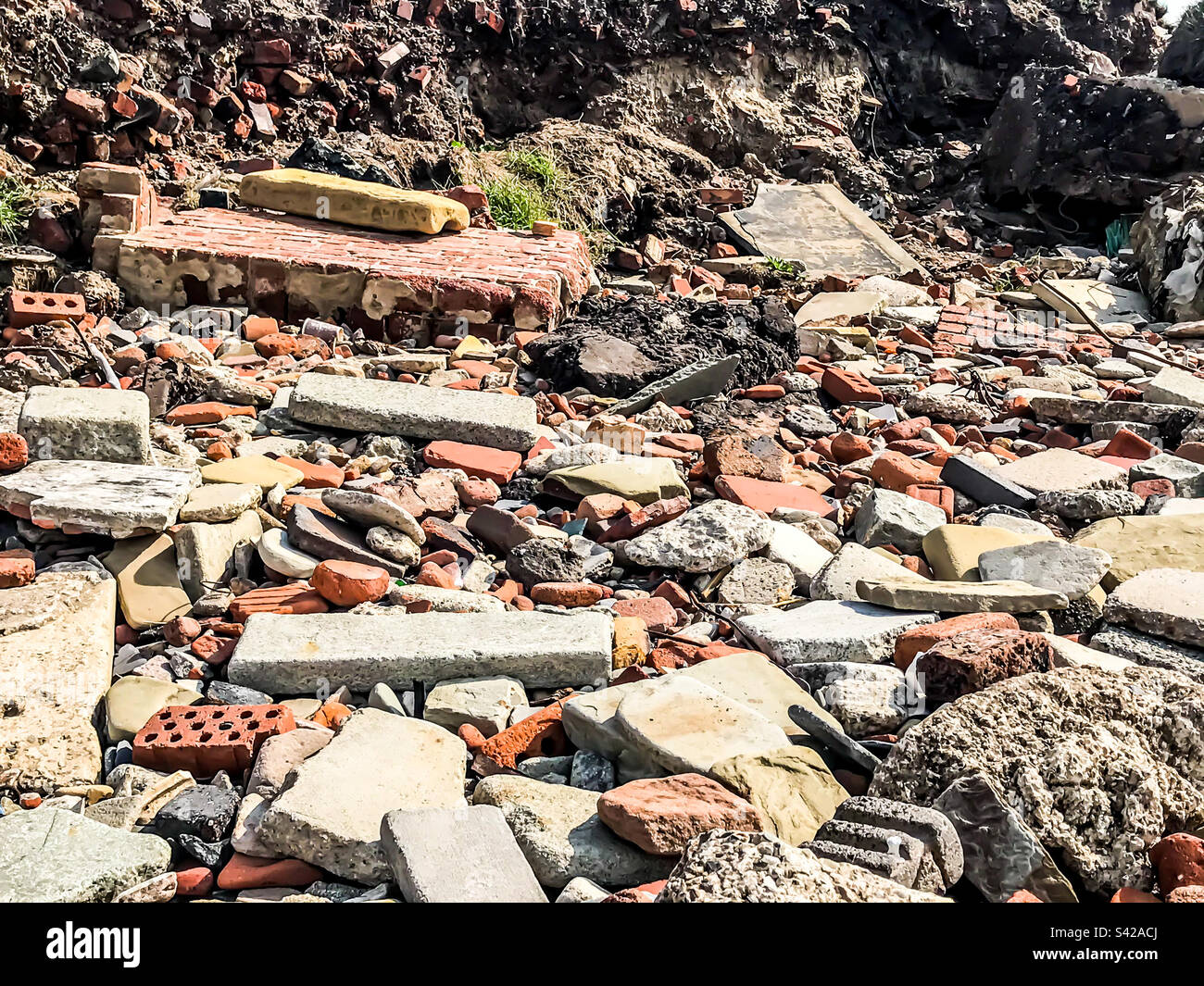 Blitz beach, Crosby Stock Photo - Alamy