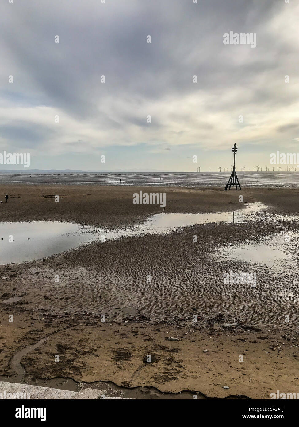 Crosby beach, north west Stock Photo - Alamy