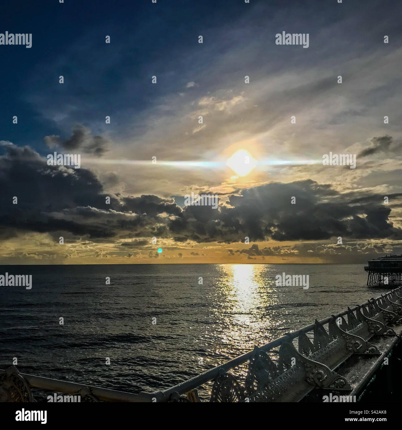 Blackpool pier and the sea Stock Photo - Alamy