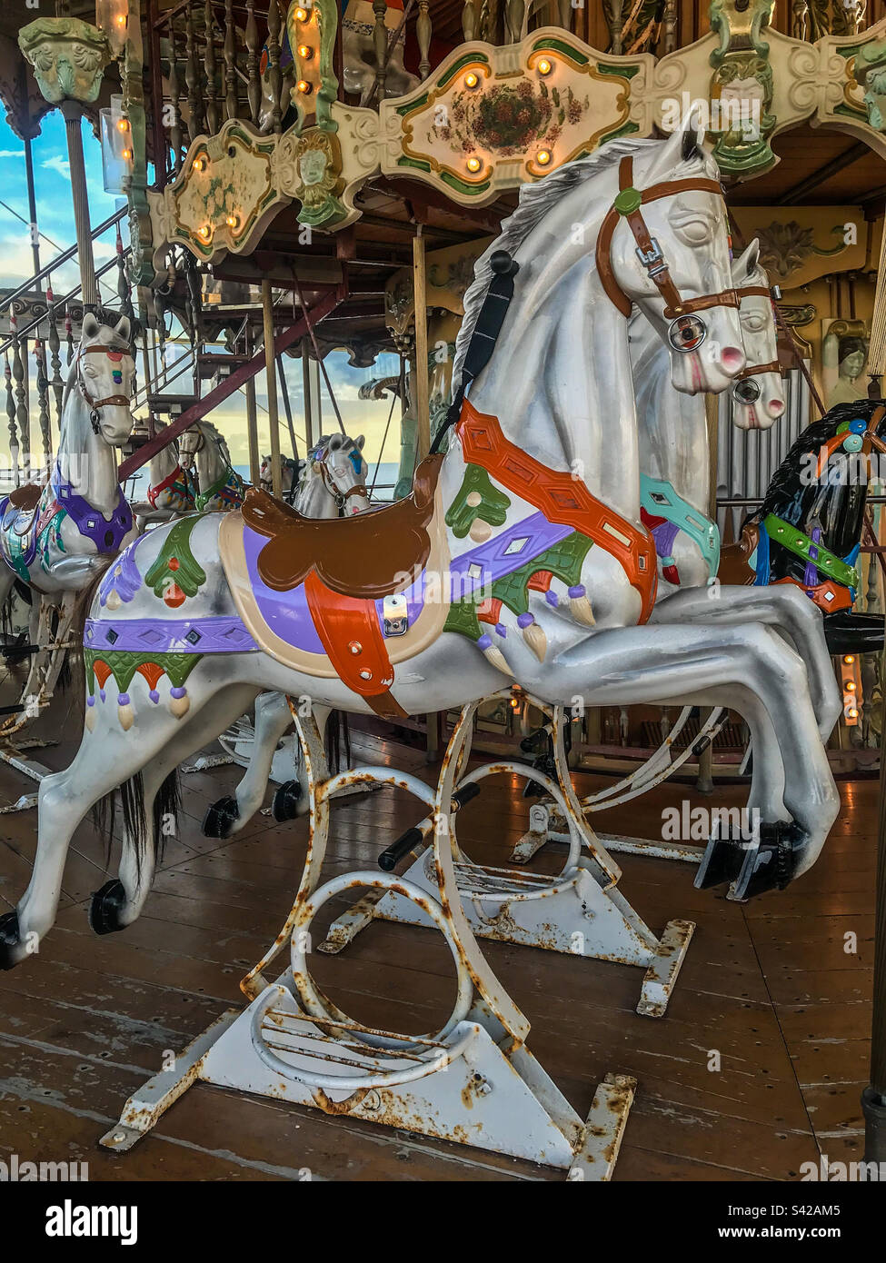 Seaside carousel hi-res stock photography and images - Alamy