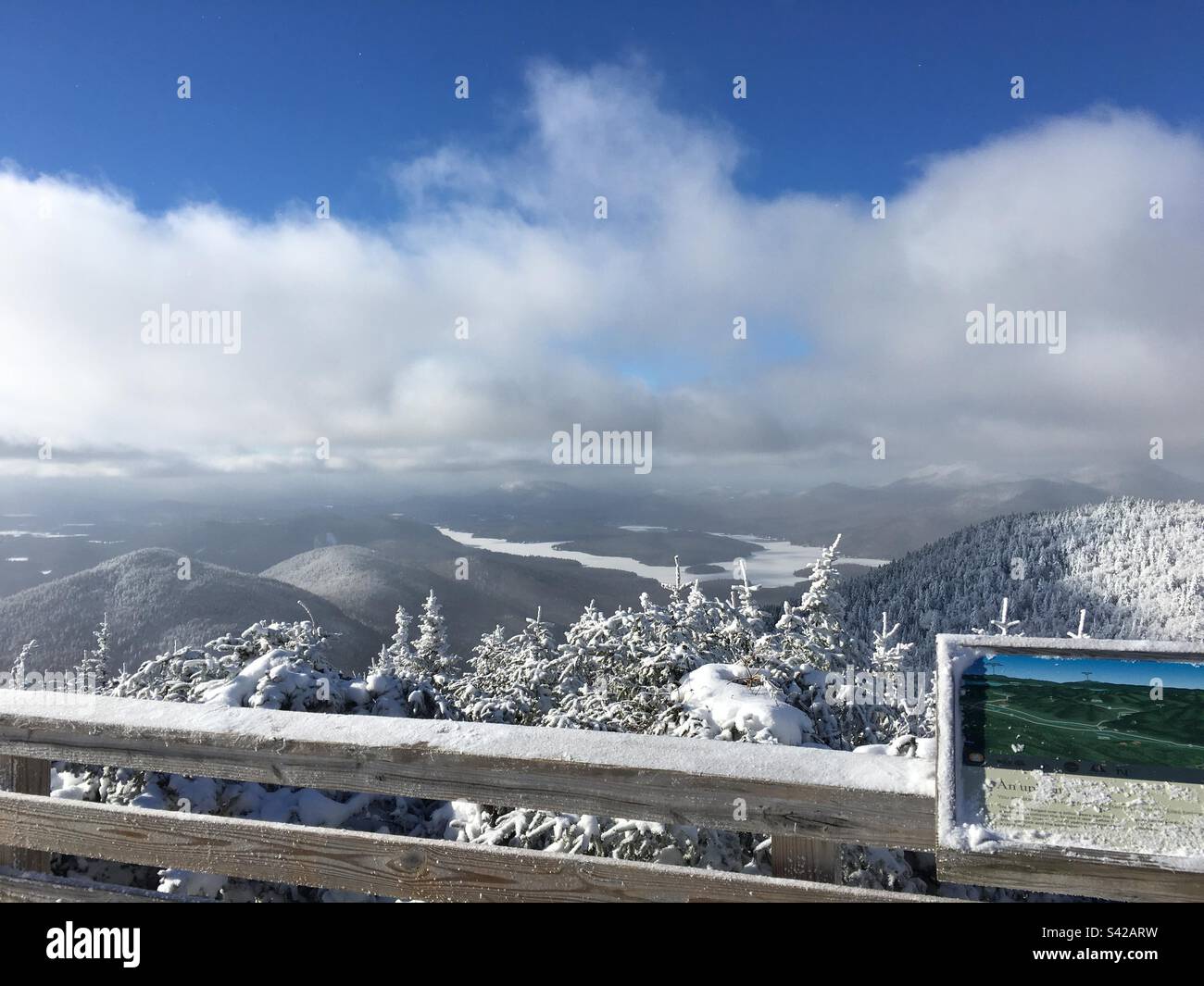 Overlook from whiteface mountain Stock Photo - Alamy