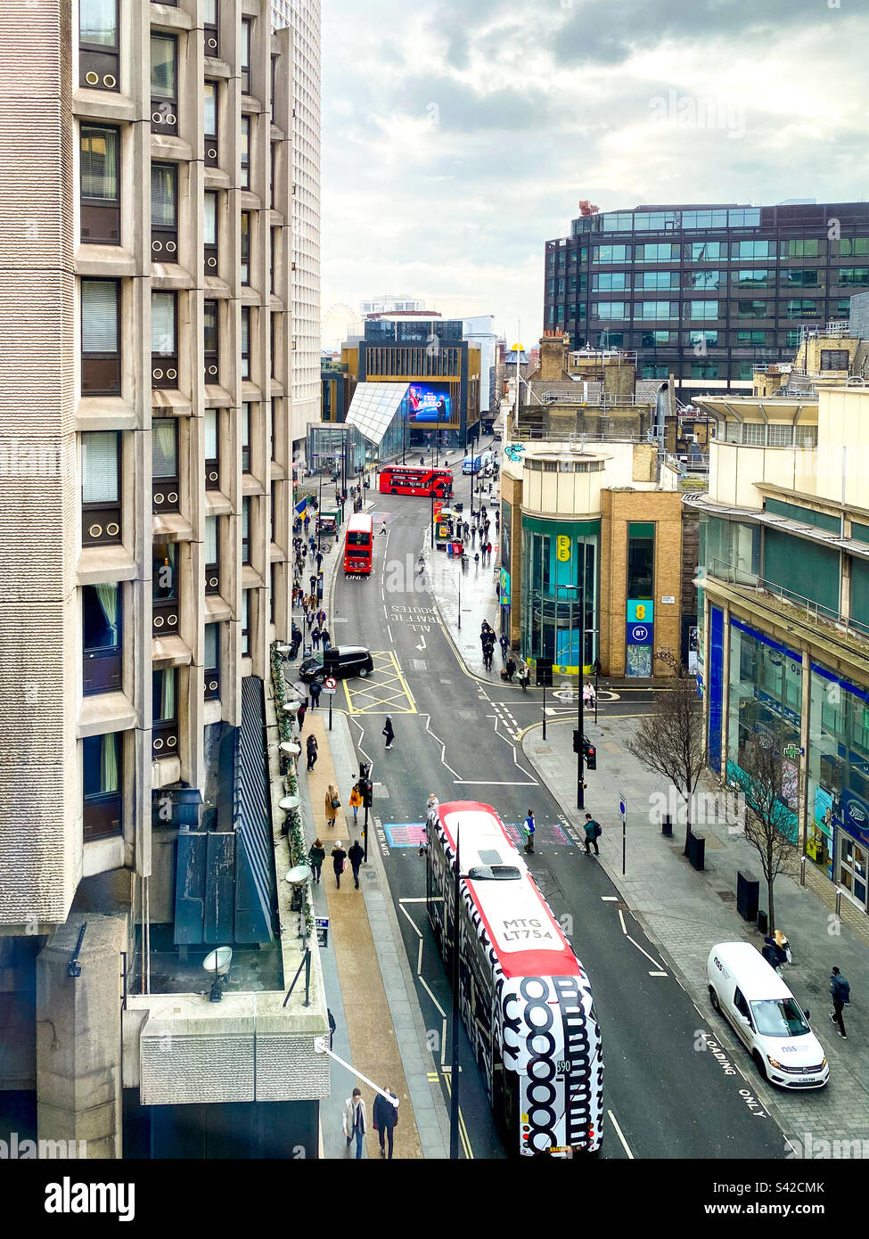 Tottenham court road london from high hi-res stock photography and ...