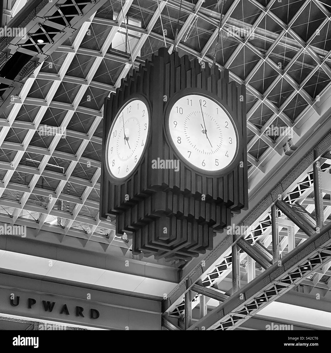 Hanging clock hi-res stock photography and images - Alamy