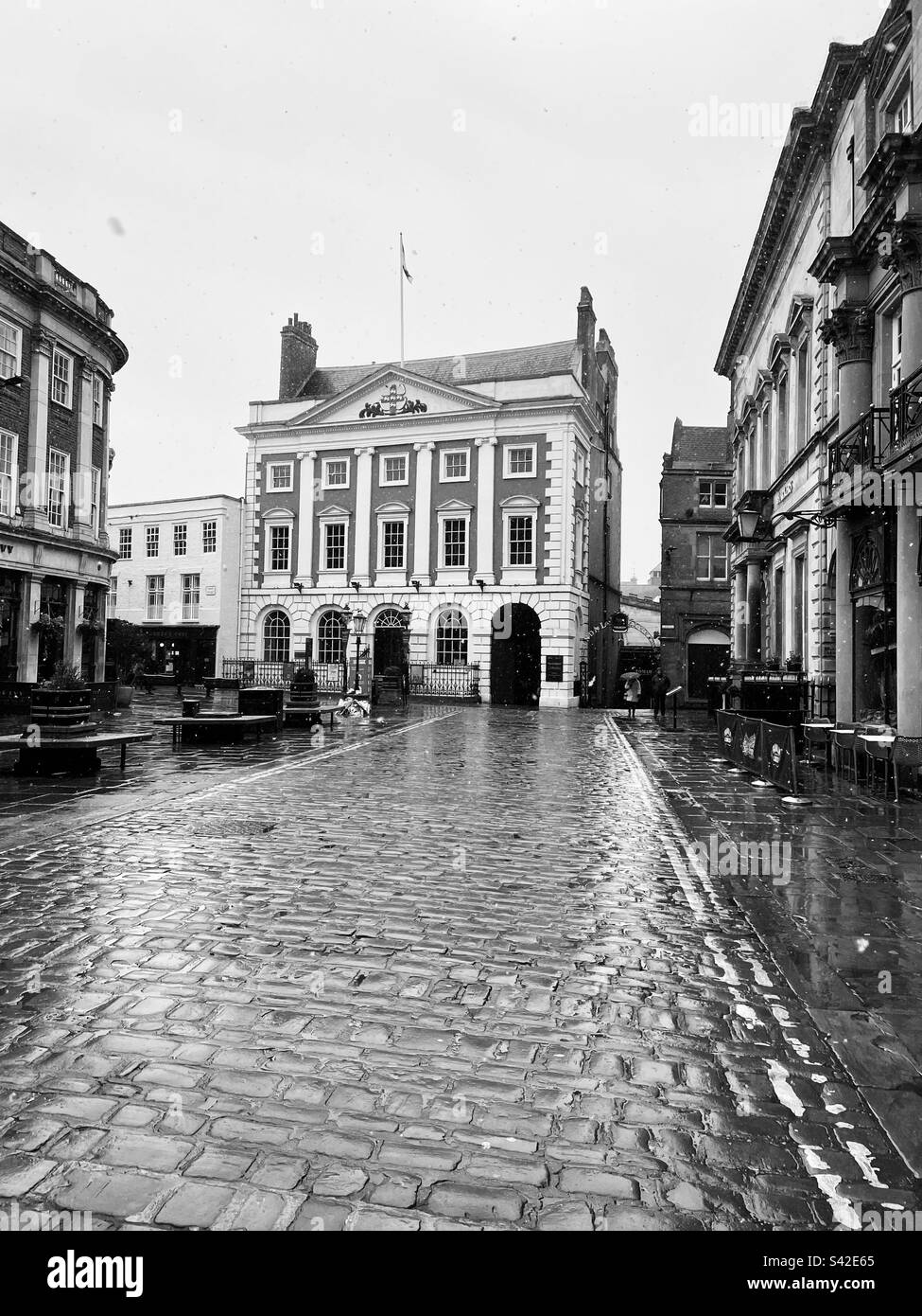 The street view Black and White Stock Photos & Images - Alamy