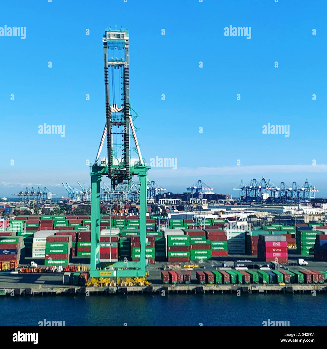 November, 2022, shipping containers, Port of San Pedro, Los Angeles ...