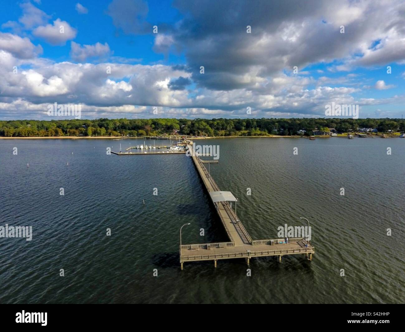 Fairhope Pier on Mobile Bay Stock Photo - Alamy