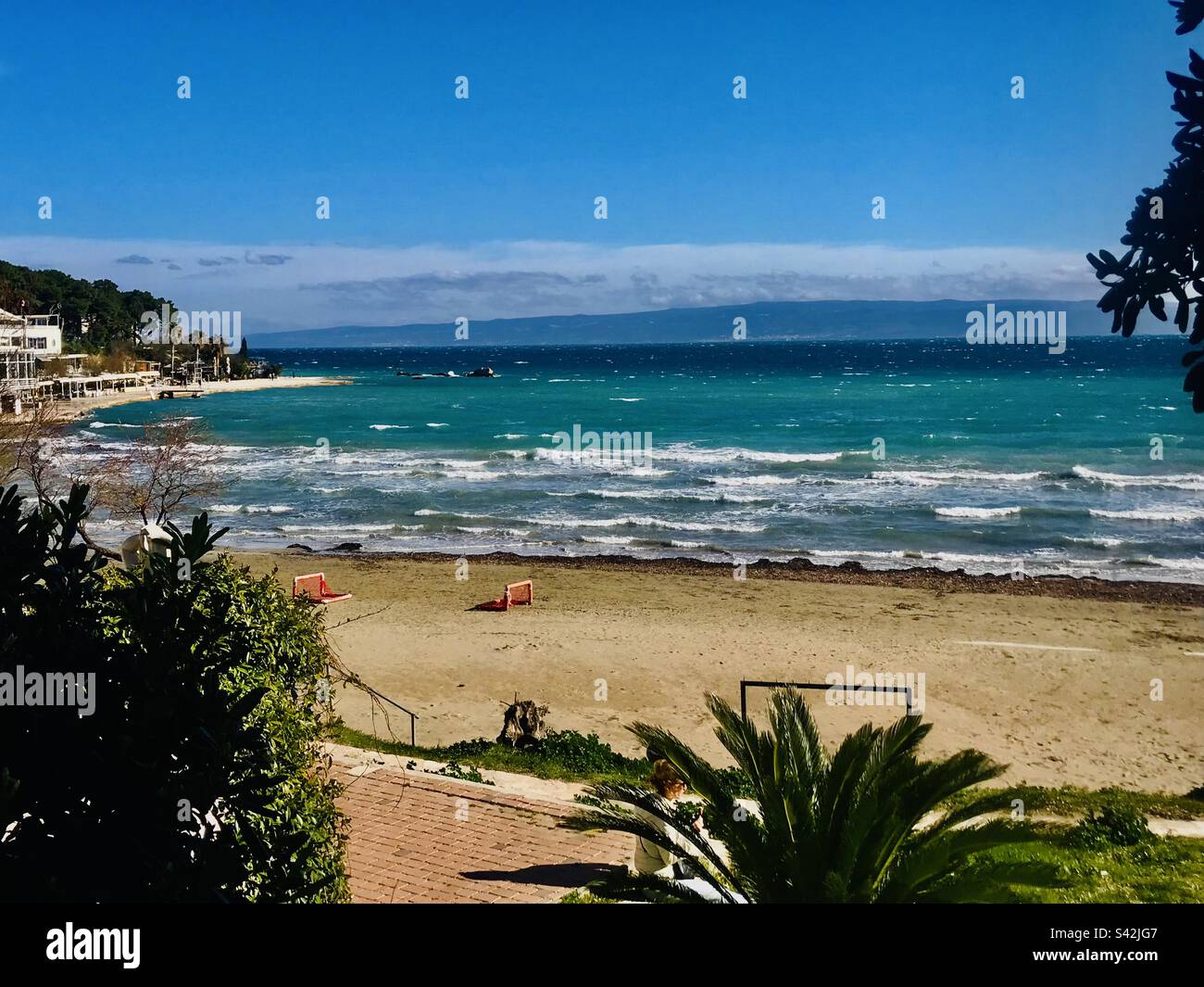 Bacvice beach in Split, Croatia Stock Photo - Alamy