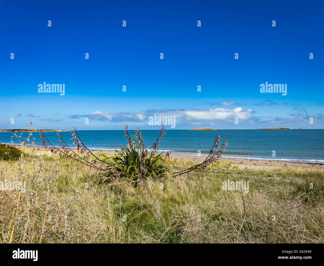 Clear day at the beach in Skerries, Dublin, Ireland Stock Photo - Alamy