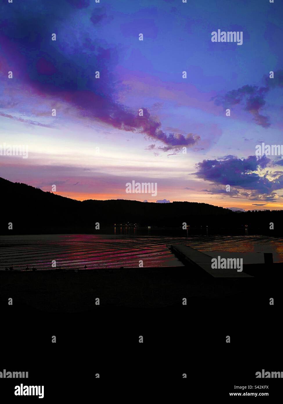 Purple dock hi-res stock photography and images - Alamy