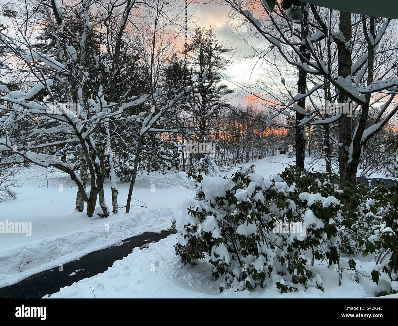 Sunset Monterey Ma Berkshires Stock Photo - Alamy