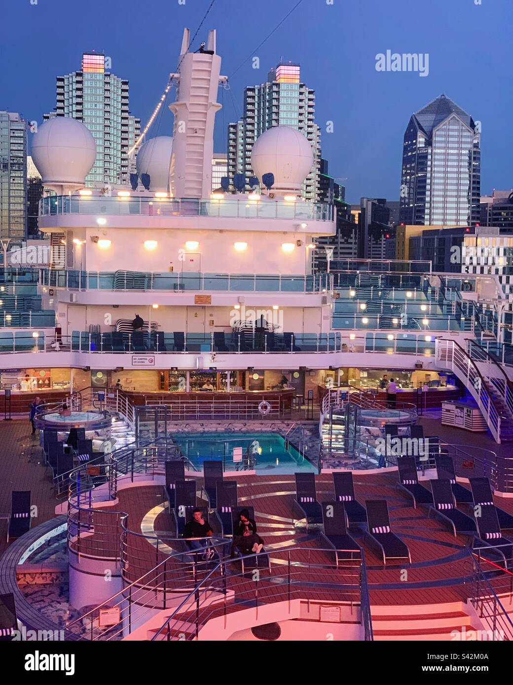 November, 2022, On the Royal Princess at the end of a day in San Diego ...