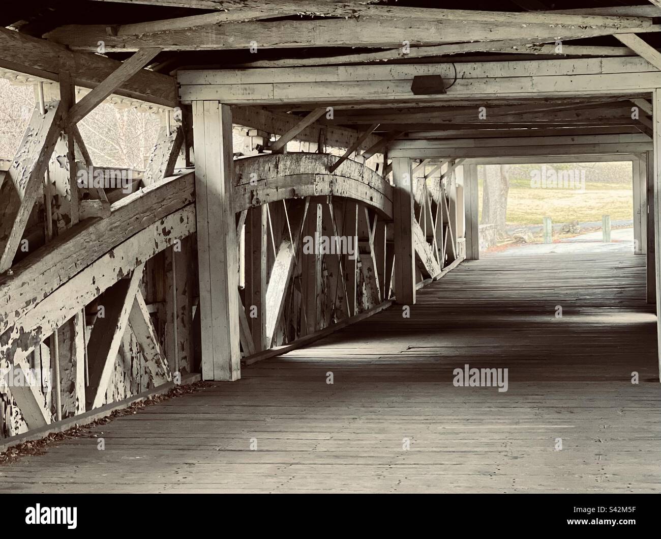 Historic wooden bridge hi-res stock photography and images - Alamy
