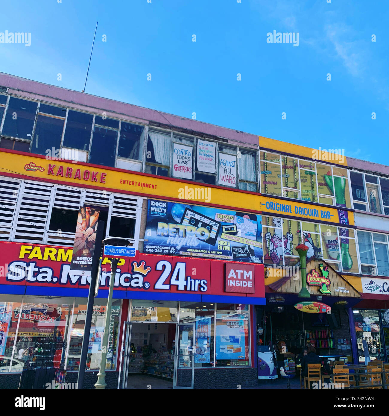 November, 2022, Storefronts, Ensenada, Baja California, Mexico Stock ...