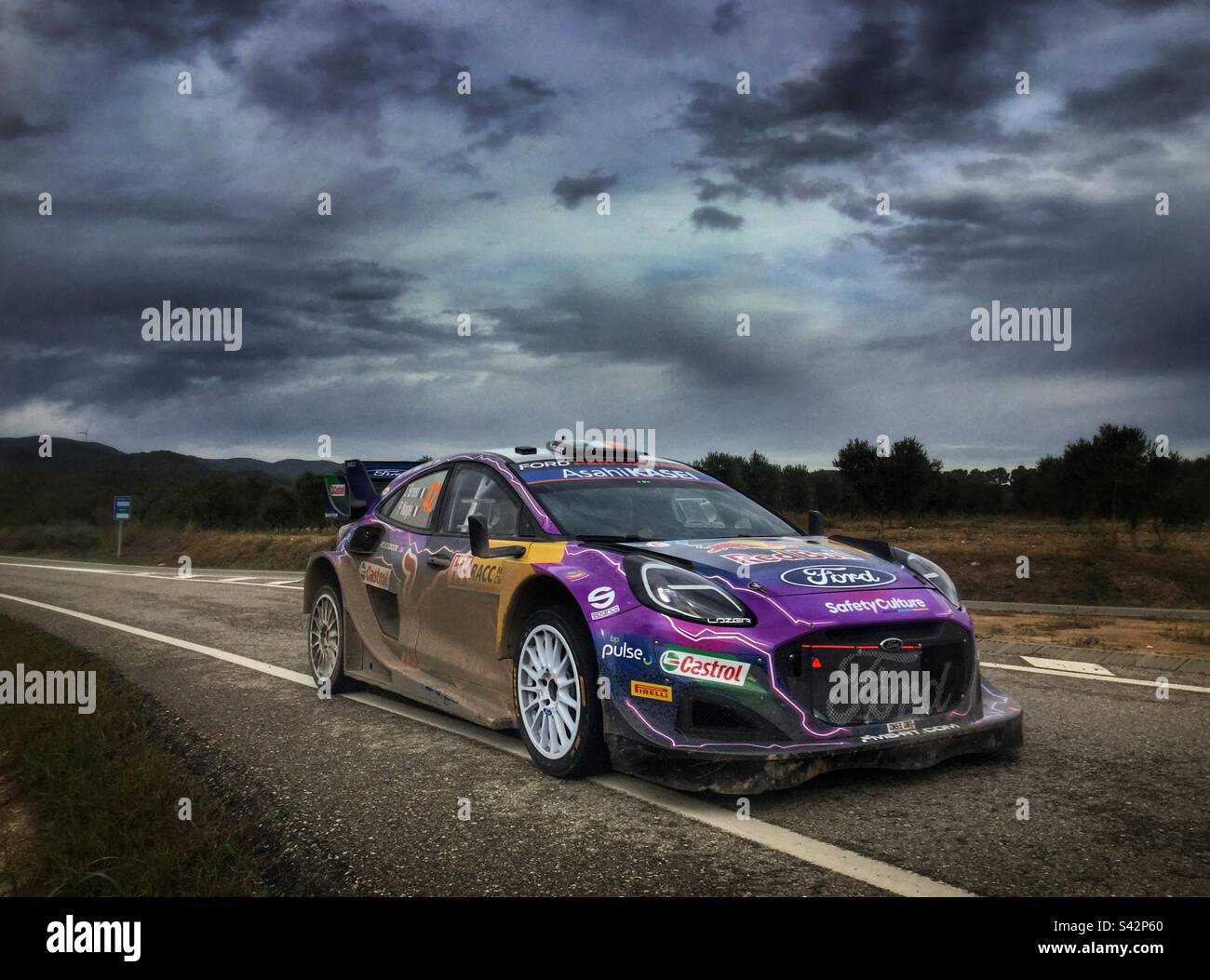 Road section following special stage “La Fatarella” of the WRC World ...