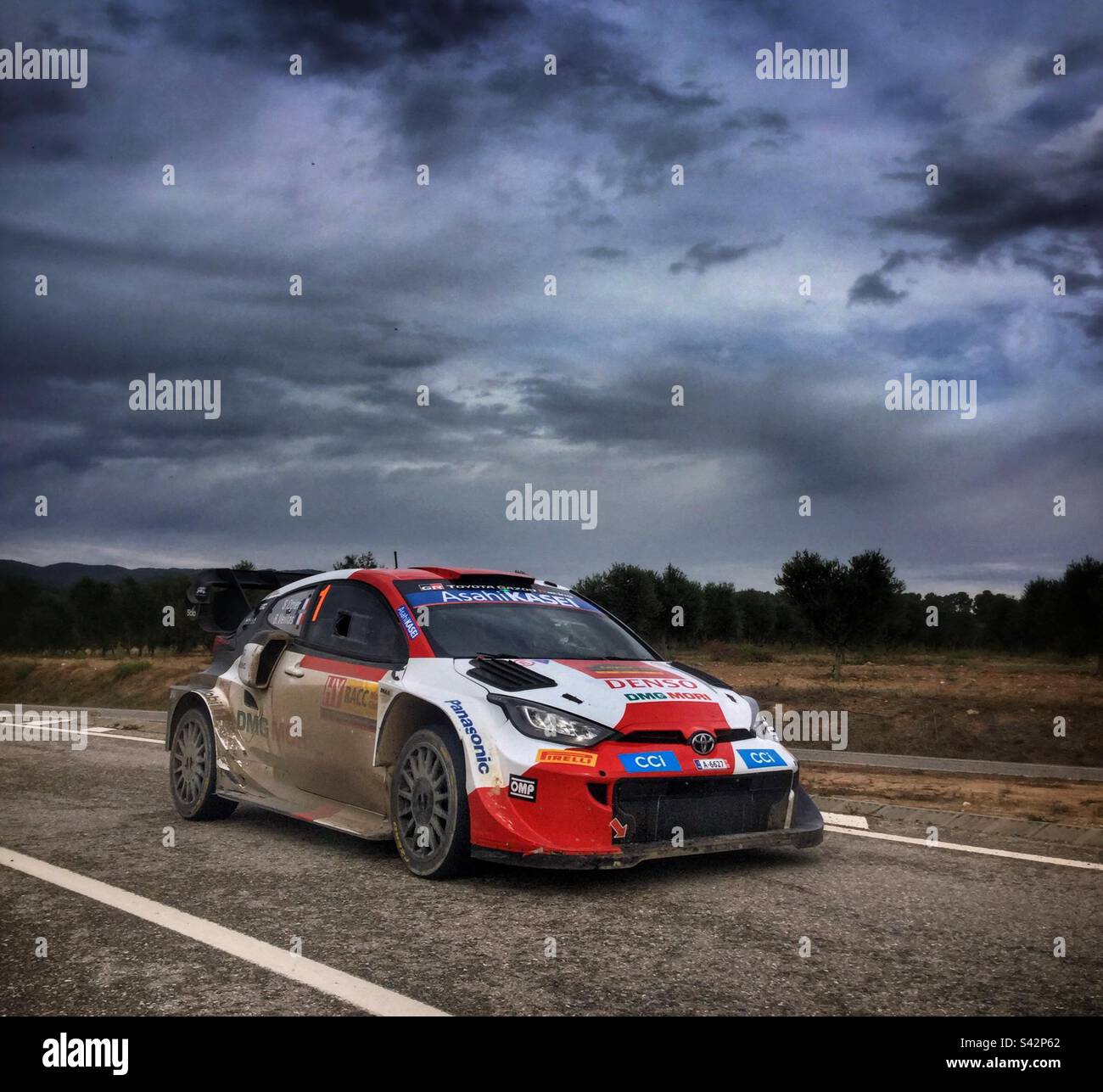 Road section following special stage “La Fatarella” of the WRC World ...