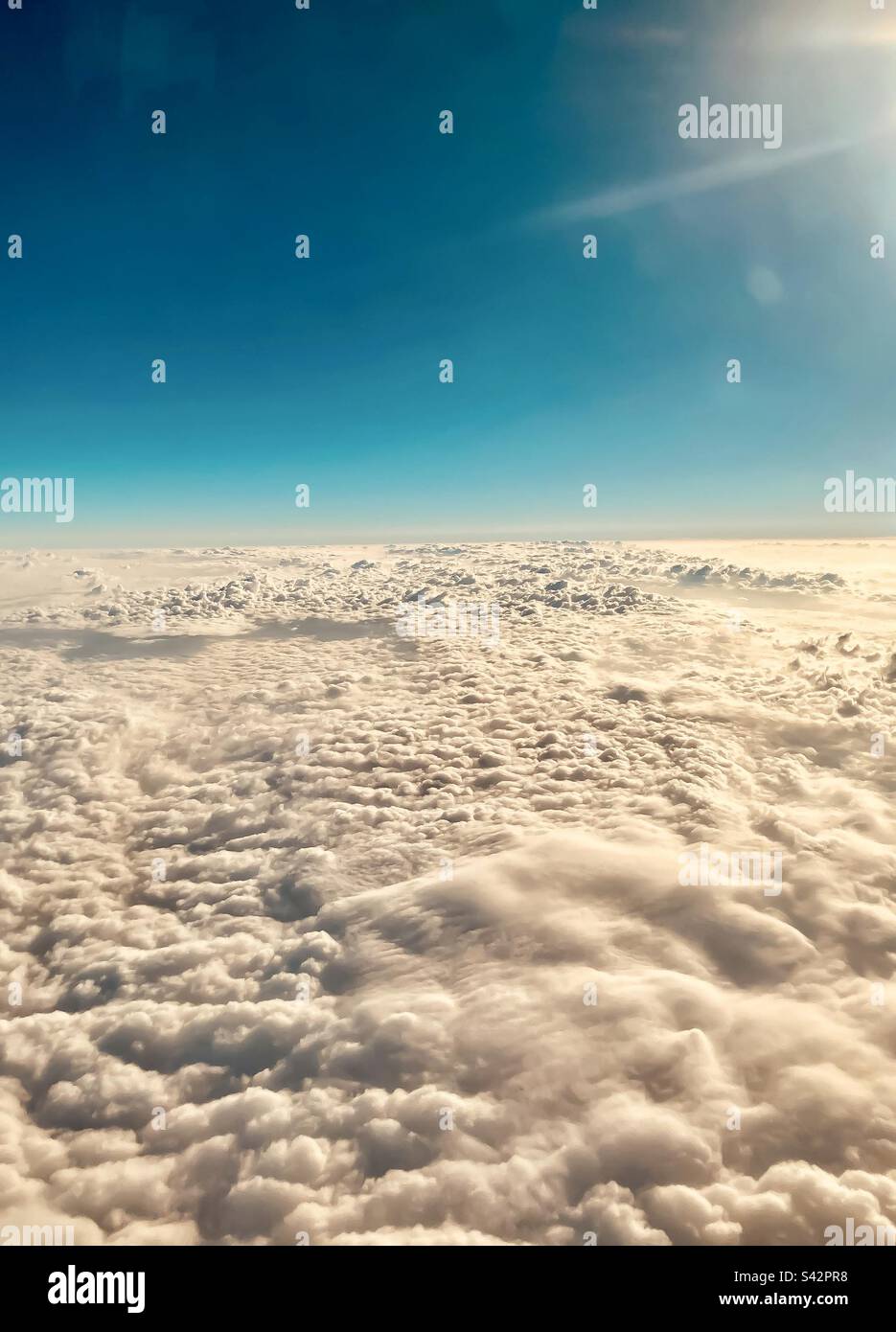 Top side of storm clouds somewhere above the Gulf of Mexico Stock Photo ...