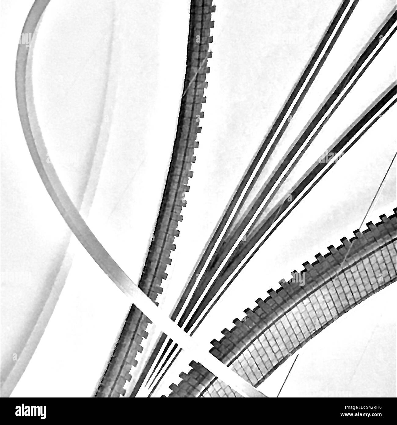 Church curves Black and White Stock Photos & Images - Alamy